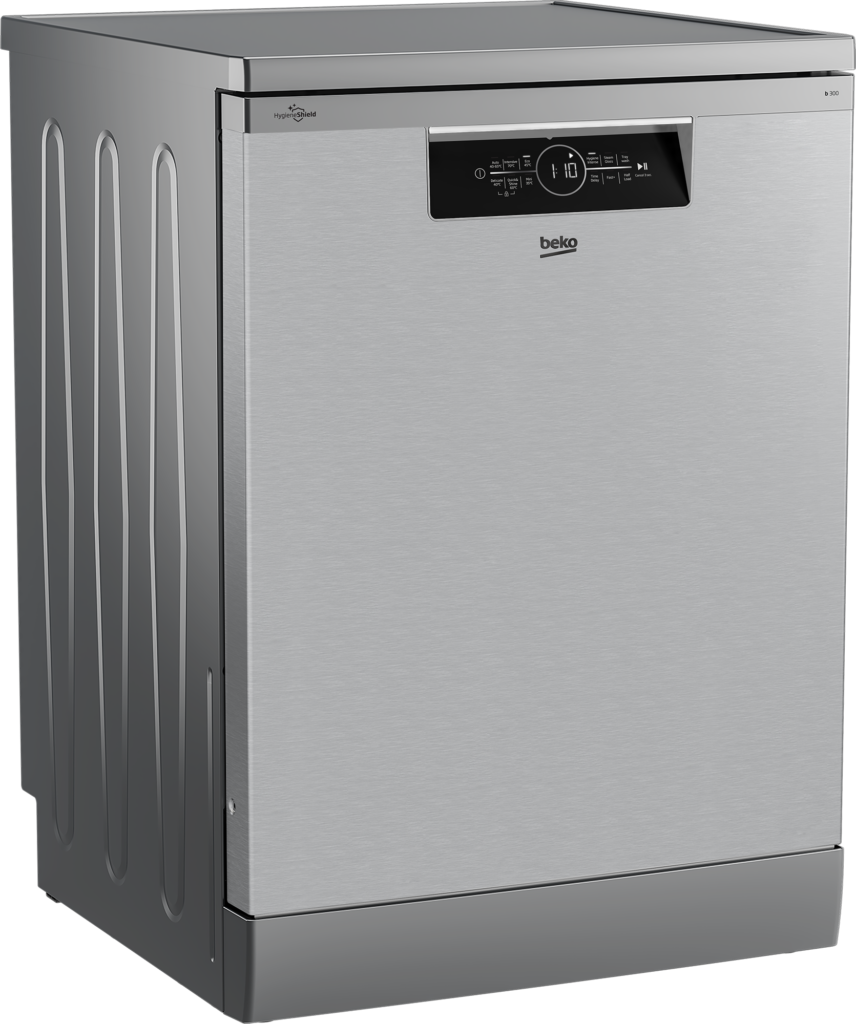BEKO 14 PLACE SETTING BUILT UNDER DISHWASHER - PLATINUM STEEL BDBU1430X
